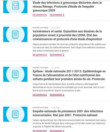 Exemples de protocole d'étude